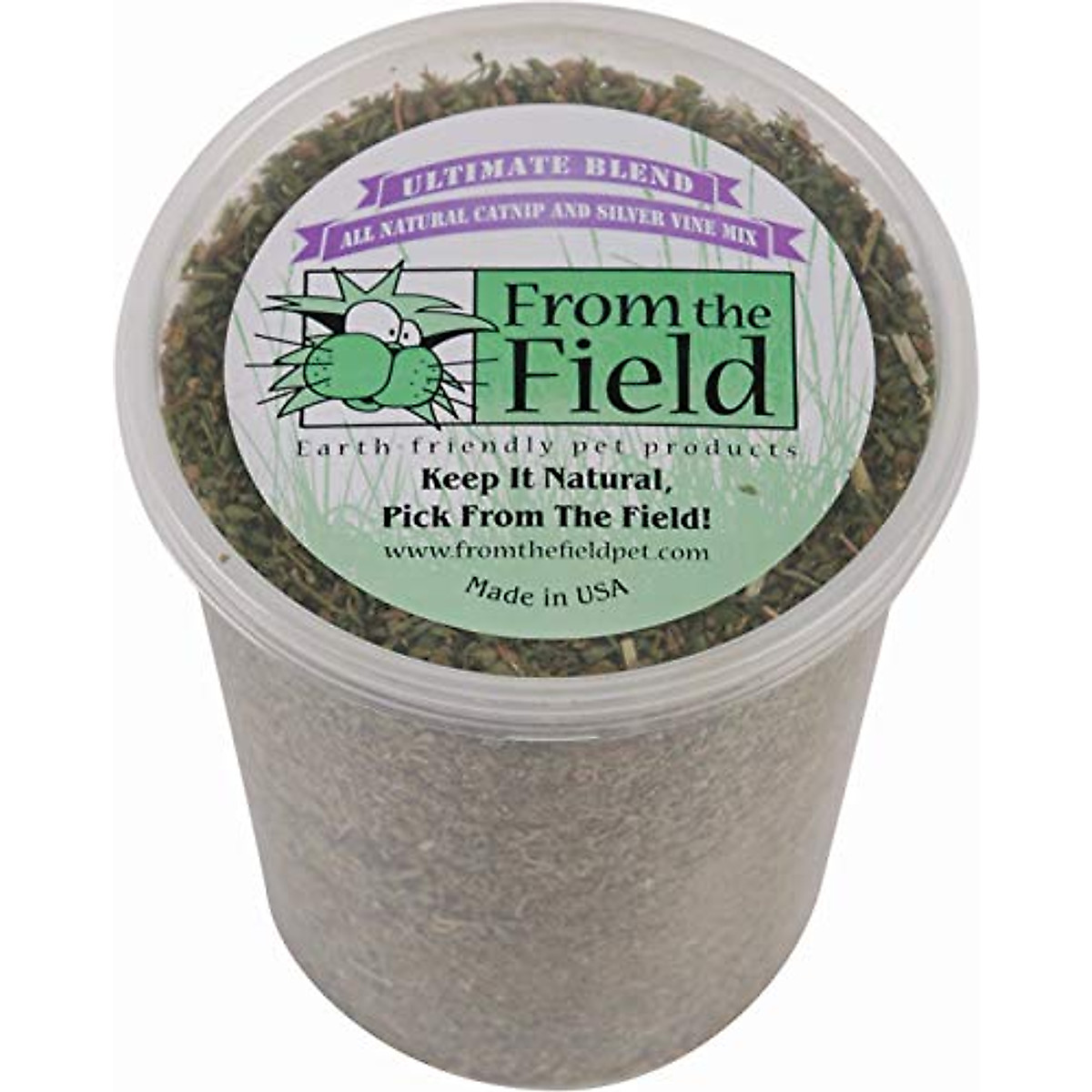 From The Field Ultimate Blend Silver Vine/Catnip Mix Tub 3.5 oz/Large,white