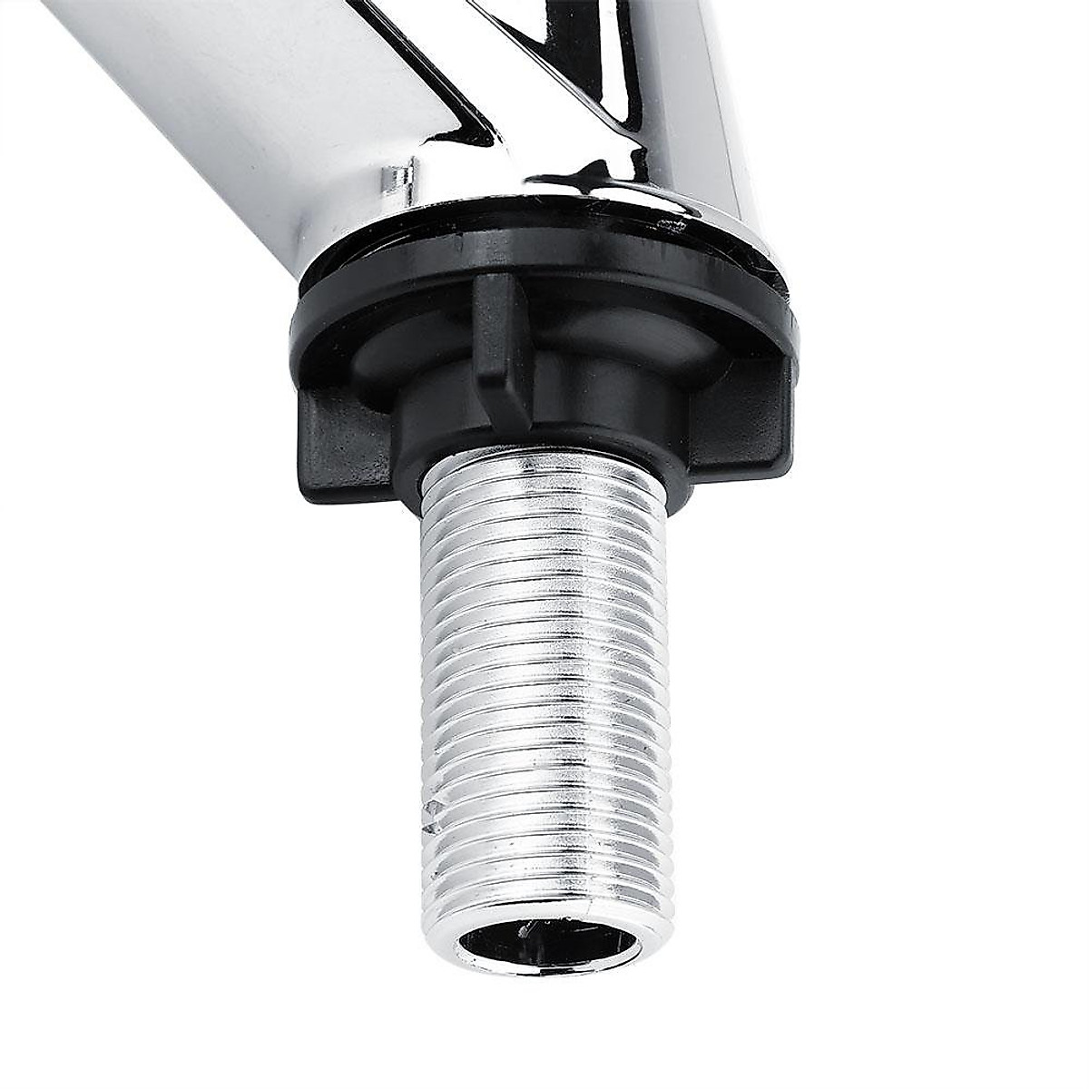 Basin Single Cold Faucet, Chrome Finished Plastic Single Cold Faucet Water Tap for Bathroom Basin Kitchen Sink - G1/2 Interface - 1/4 Turning Opening(2)