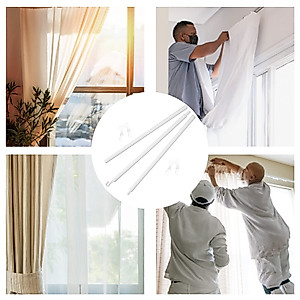 Clear Blind Wand 1 Set with Hook Detachable Vertical Window Blind Rod Stick for Window Blind Stick Wand Opener 89CM