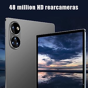 ciciglow Android 12 Tablet with Keyboard, 10.1 Inch 2 in 1 Tablet with Dual Speakers, 8GB RAM 256GB ROM 5G IPS Touch Screen Tablet Computer, WiFi, Bluetooth, Long Battery Life (US Plug)