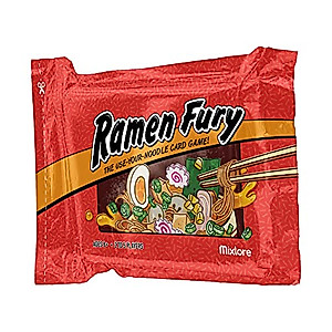 Mixlore Ramen Fury Card Game | Take-Out Themed Strategy Game | Fun Family Game for Adults and Kids | Ages 8+ | 2-5 Players | Average Playtime 30 Minutes | Made
