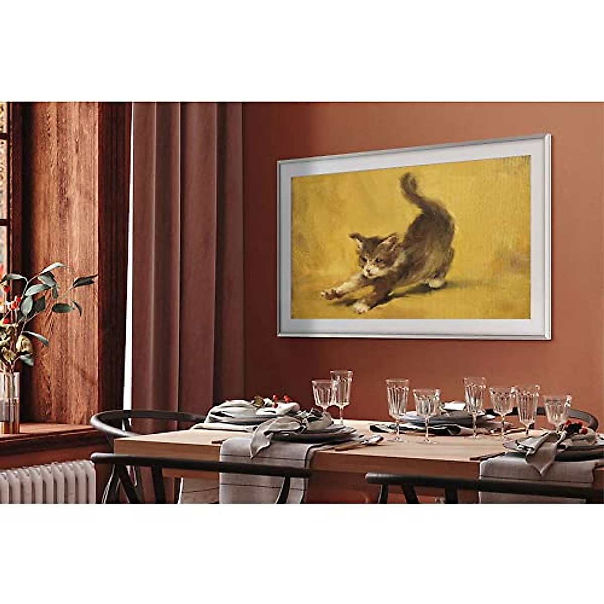 SAMSUNG QN32LS03BBFXZA 32 inch The Frame QLED 4K UHD Quantum HDR Smart TV 2022 (Renewed) Bundle with 2 YR CPS Enhanced Protection Pack