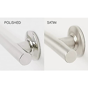 Seachrome Bathroom Grab Bar, 38 inch Stainless Steel, Right Handed Zuma Bar, 1 1/4 inch Diameter, Handicap Grab Bar, Safety Rail, Satin Stainless (Model: GWR-3638-QCR-SS)