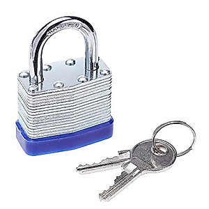 Fu Volante Laminated Steel Key Lock, 1-9/16 in. Wide Body, 2 Padlocks Keyed Alike