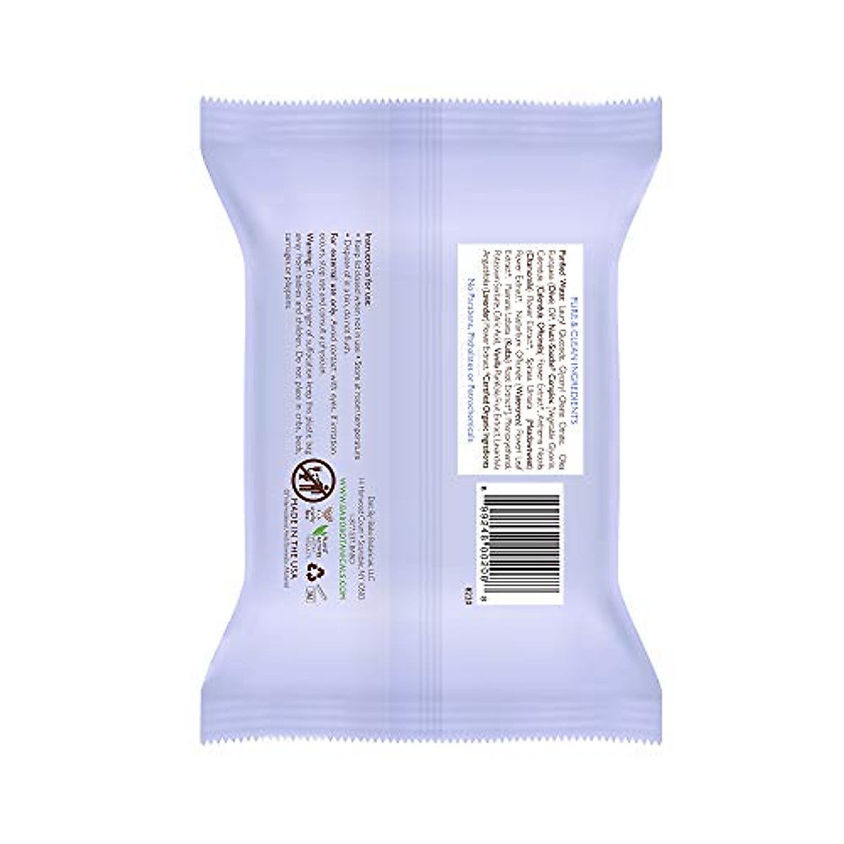 Babo Botanicals Calming 3-in-1 Face, Hand & Body Cleansing Wipes - with French Lavender & Meadowsweet - For Babies, Kids & Adults with Sensitive Skin - 30 ct.