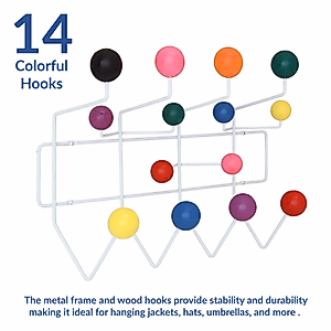 Yardlio Gumball Coat Rack: Colorful, Fun & Functional | Add Whimsy to Your Space