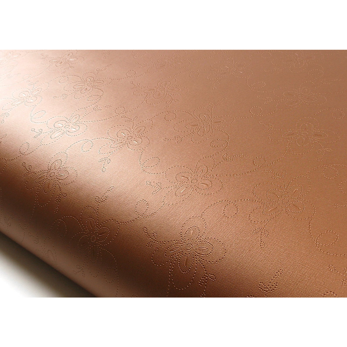 Peel and Stick PVC Instant Floral Decorative Self-Adhesive Film Countertop Backsplash Dotted Flower Bronze Pearl (MG5165-3 : 2.00 Feet X 6.56 Feet)