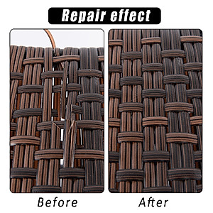 459 FT Long Size Rattan Fix Kit - Wicker Repair Material Rattan Repair Kit with Premium New Materials Wicker Repair Supplies for Rattan Chair Sofas Screens and Storage Basket