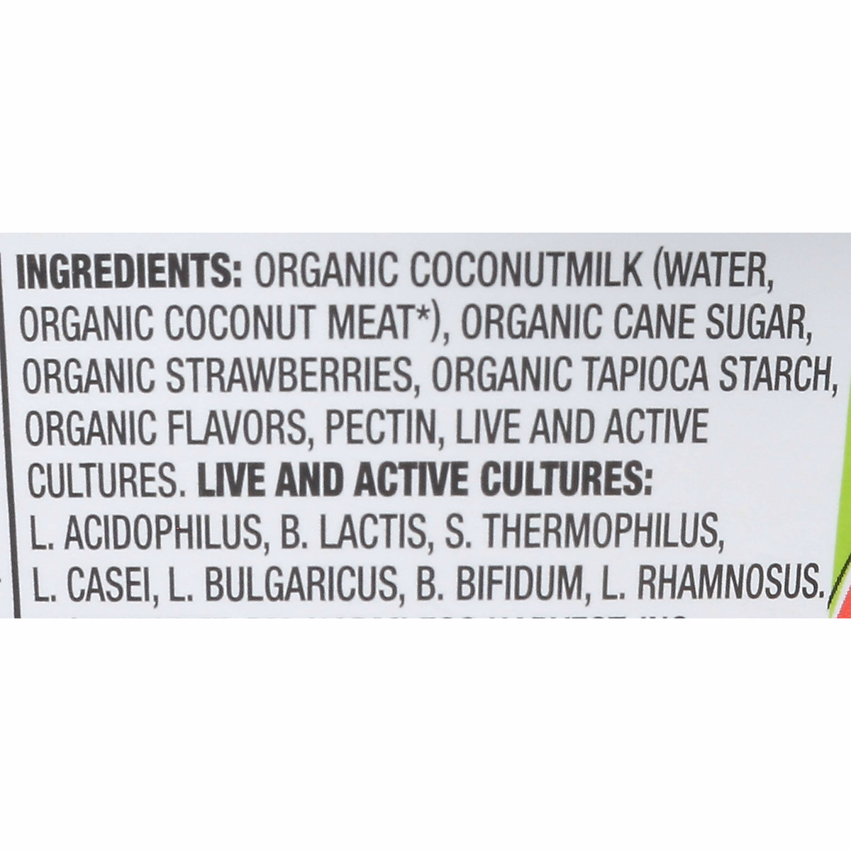 Harmless Harvest Dairy-Free Cup Yogurt - Strawberry, 4oz