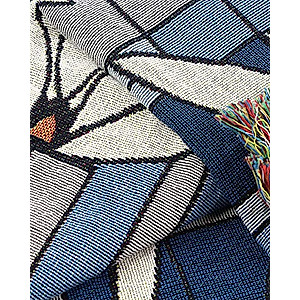 Uni-Art Frank Lloyd Wright Waterlilies Tapestry Throw Blue