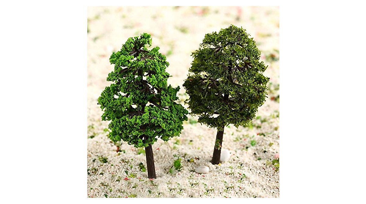 70pcs HO Scale Model Trees for Train Scenery