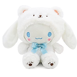 COAQAC Kawaii Cartoon White Bear Cross-Dressing Series Plush,Soft Plush Doll Cute Soft Toys, Plush Pillow Stuffed Animals Toy Birthday Gifts for Girls Kids (White Bear-D, 7.8in)