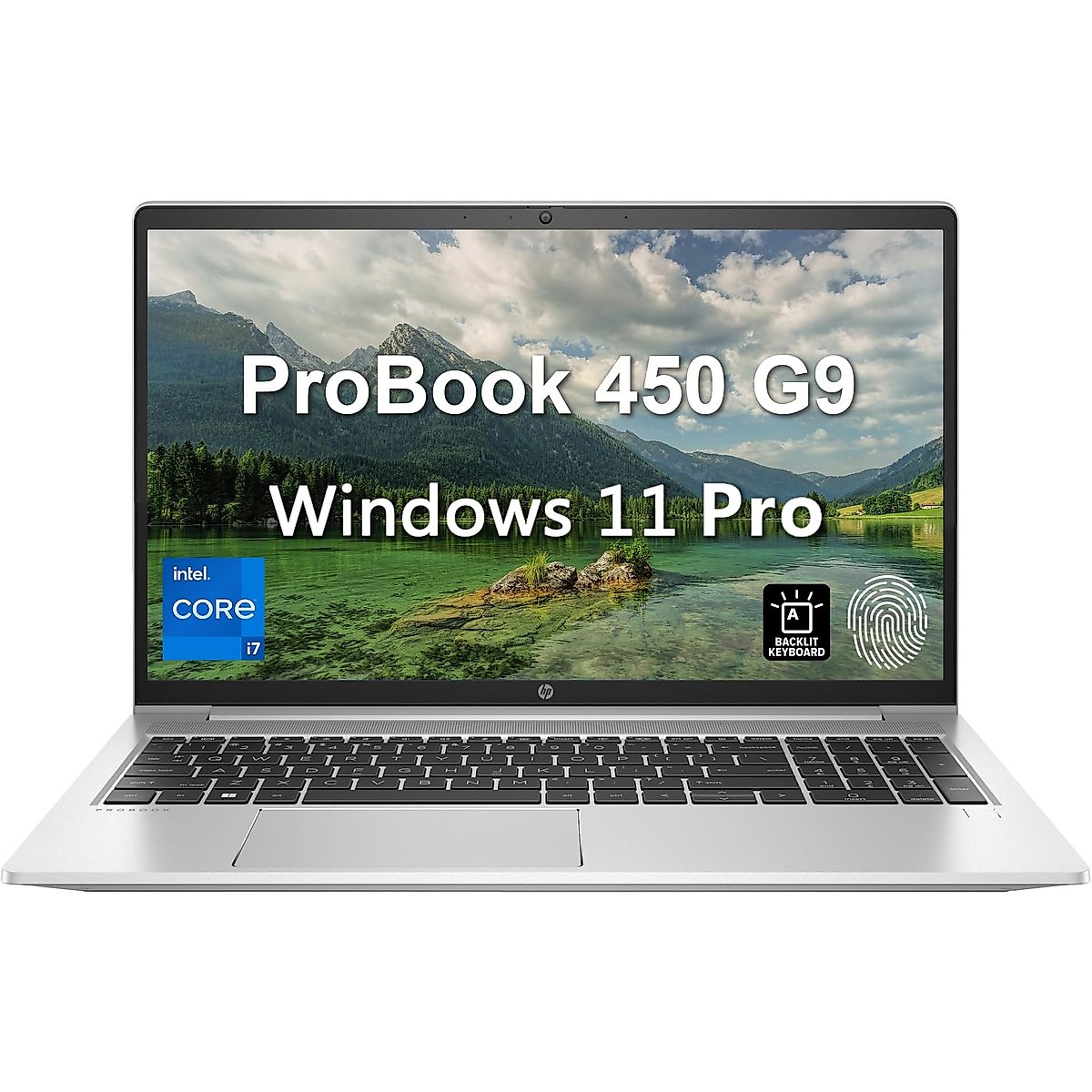HP ProBook 450 G9 15.6" FHD Business Laptop, 12th Gen Intel 12-Core i7-1260P, 32GB DDR4 RAM, 1TB PCIe SSD, WiFi 6, Bluetooth 5.2, Backlit Keyboard, Fingerprint Reader, Windows 11 Pro