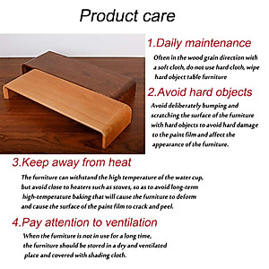 Display Stand, Living Room Decoration Stand,Computer Screen Riser Base,Desk Extension Rack,Desktop Keyboard Storage Organizer,Laptop Stand Base,Desktop Storage Rack,Solid Wood, Corner Tenon Structur