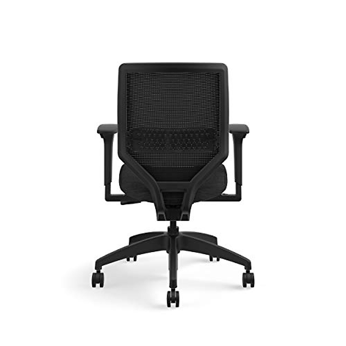 HON HONSVM1ALC10TK Solve Mid Task Chair with Mesh Back and Adjustable Lumbar Support, in Ink (HSLVTMMKD), Black