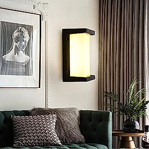 EAUSO Modern LED Wall Light Waterproof Exterior Outdoor Porch Sconce Lamp Fixture 18W