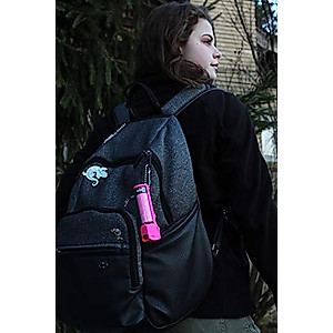 mace Brand Personal Pepper Spray (Neon Pink) – 12’ Pepper Spray with 3-in-1 Formula, Flip Top Safety Cap, Leaves UV Dye on Skin – Self Defense Pepper Spray for Women, Made in The USA