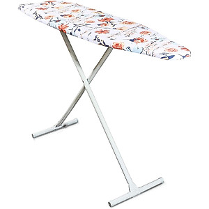 Ironing Board Cover with Floral Print Padding, Drawstring, Standard Size (15 x 54 in)