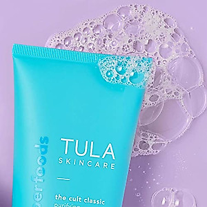 TULA Skin Care The Cult Classic Purifying Face Cleanser (Travel-Size) | Gentle and Effective Face Wash, Makeup Remover, Nourishing and Hydrating | 1.67 oz.