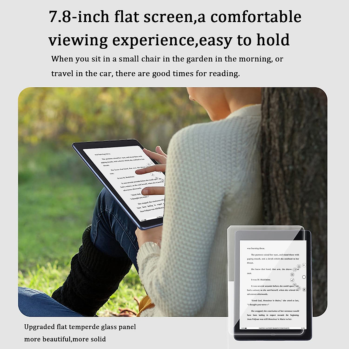 MEEBOOK P78 Pro e-Book Reader, 2022 New 7.8" Eink Carta Touchscreen,Support Handwriting, Built-in Cold/Warm Light/Audible &Out Speaker, Android 11, Support Google Play Store,OTG/USB C,3GB+32GB