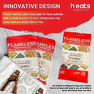 Flameless Food Warming Pads (Pack of 2) - Food Warmers for Parties Buffet Disposable - Party Buffet Servers and Warmers for Half Size Pans - Heating Pads for Chafing Dish- Must-Have Catering Supplies
