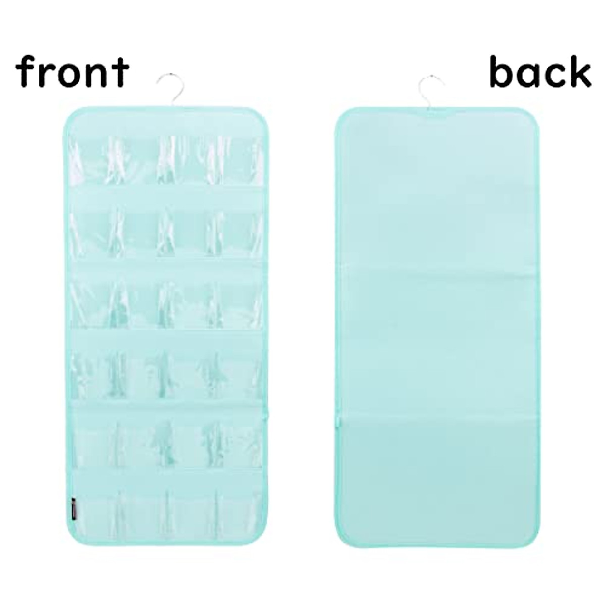 PACMAXI Over The Door Shoes Organizer for 12 Pairs of Baby Shoes Boys Girl, Hanging Baby Shoe Organizer with Hanger (Felt Material-Mint Green)