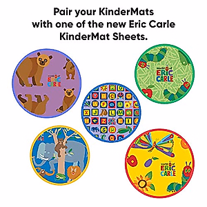 KinderMat, 1" Thick, 4-Section Rest Mat, 45" x 19" x 1", Red/Blue with Grey Binding, Great for School, Daycare, Travel, and Home, Made in The USA