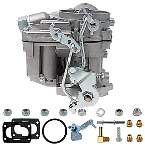 NENKUTEN Marine Carburetor 2 Barrel Carb for Mercruiser 3.0L 2.5L 4 CYL Engines with Electric Choke Jets Long Linkage and Gaskets nut, Replace 3310-864940A01, Base Bolt Pattern is 3 3/4 X 2 inches