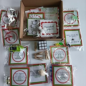Elf kit 24 Days of Christmas Elf Magic Kit for 2024 Fun Elf Activities Props and Countdown Xmas Gift and Party Favor