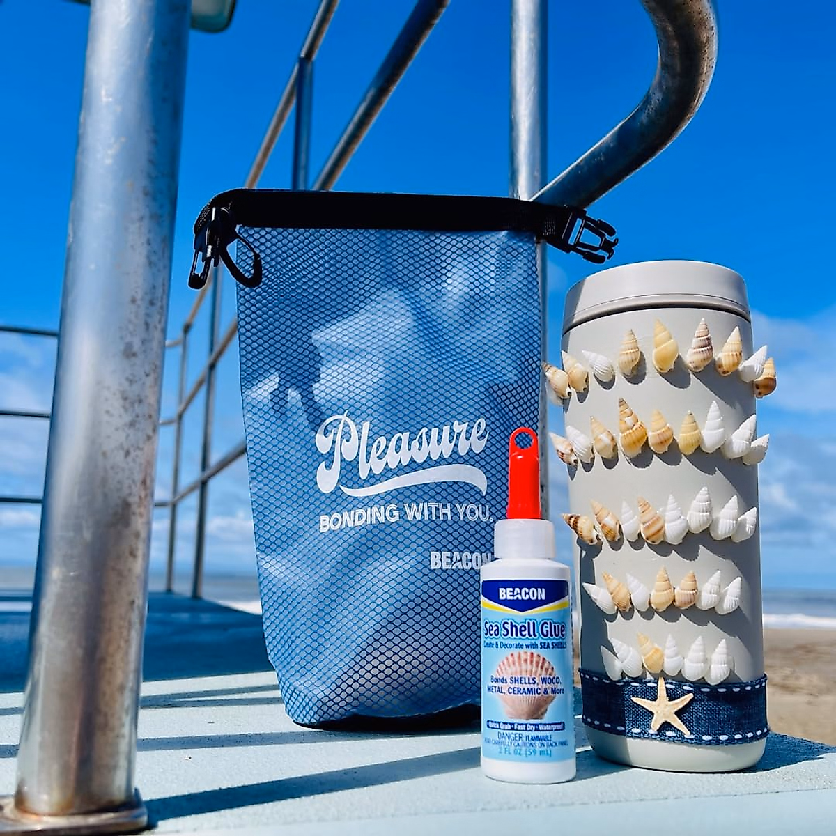 BEACON Sea Shell Glue for Creating and Decorating with Shells, Wood, Metal, Ceramic, and More, 2-Ounce, 1-Pack