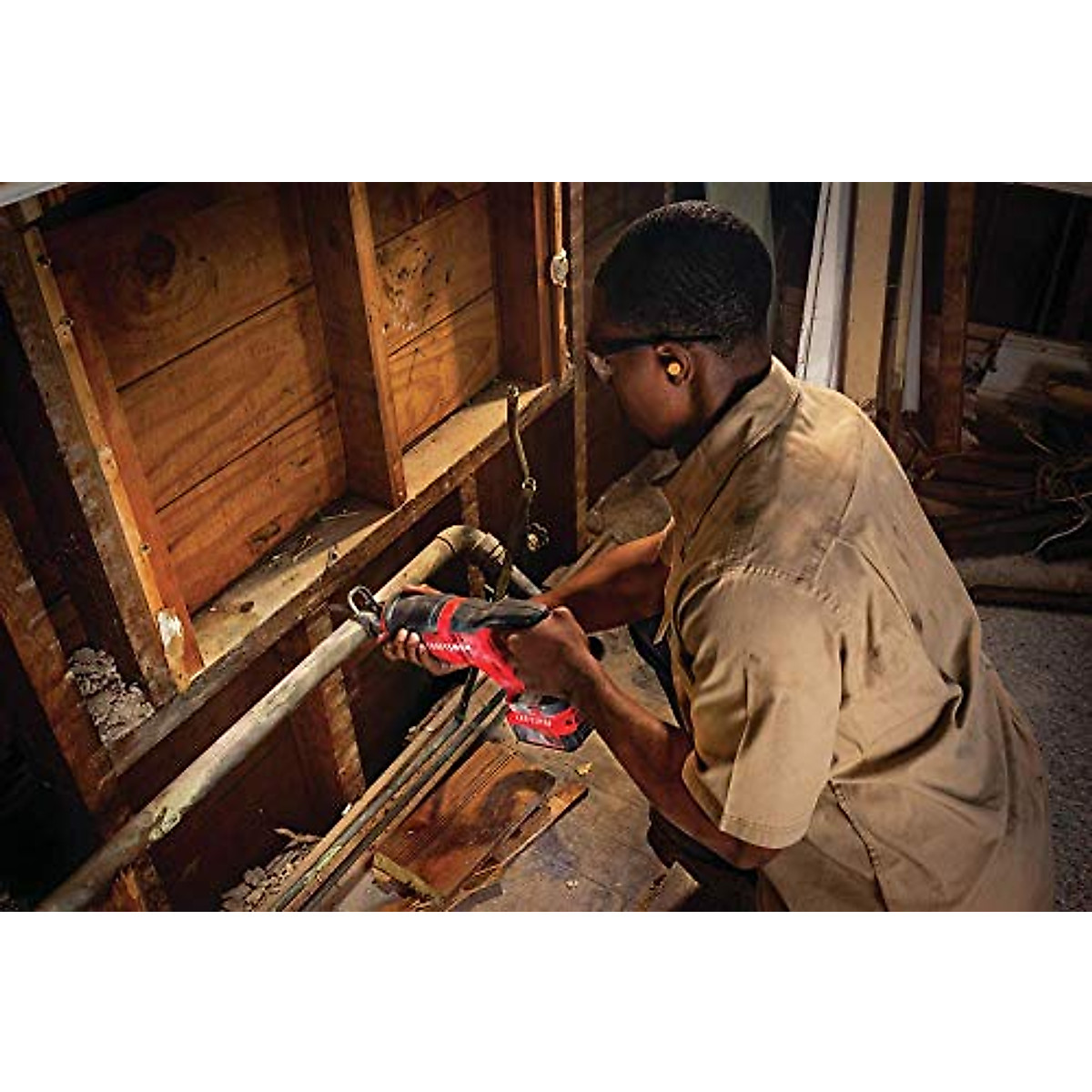 CRAFTSMAN V20 Cordless Reciprocating Saw Kit, 3,000 RPM, 14.5 inch, Battery and Charger Included (CMCS300M1)