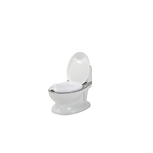 BabyDan Children Training Potty with Flushing Sound. 100% PVC Free. White/Grey