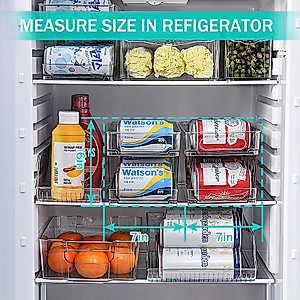 Automatic Rolling Can Dispenser, 2-Tier Soda Can Storage Organizer for Refrigerator, Drink Can Organizer for Fridge, Refrigerated Drawer with Handle for Freezer Kitchen Pantry (Plastic)
