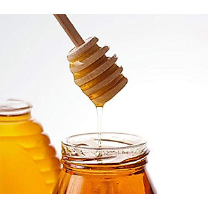 Wooden Honey Dipper Stick Collecting Dispensing Drizzling Jam Portable Wedding Party (8cm, 50)