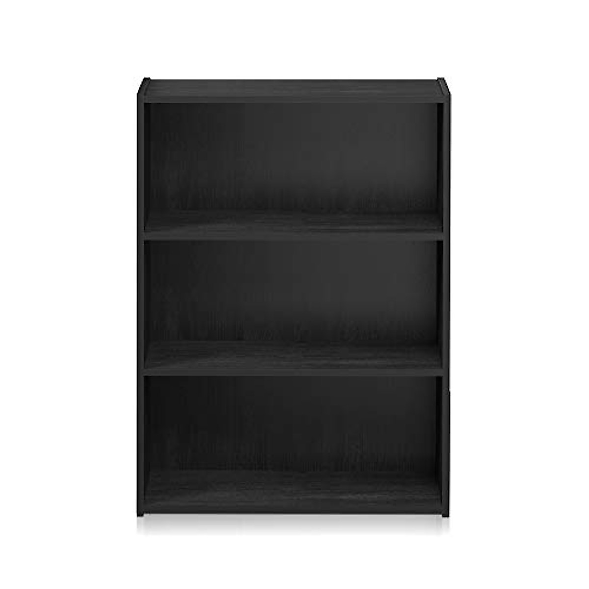 Furinno Pasir 4-Tier Bookcase/Bookshelf/Storage Shelves, Espresso & Pasir 3-Tier Open Shelf Bookcase, Americano