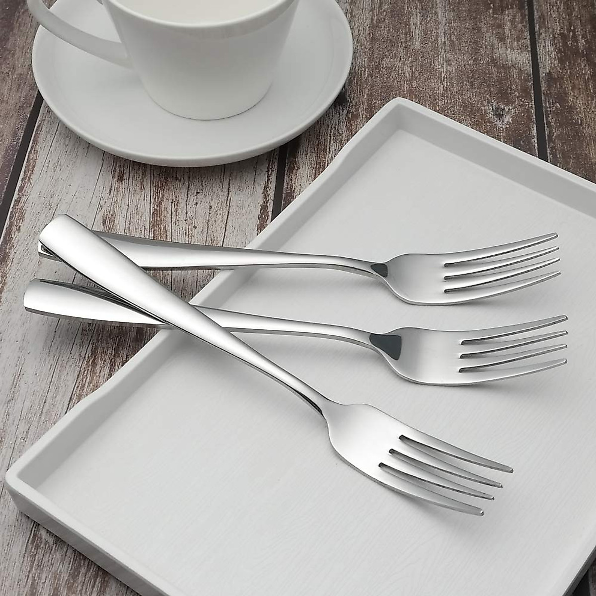 Asking 12-Piece Stainless Steel Dinner Forks, Silverware Dinner Forks
