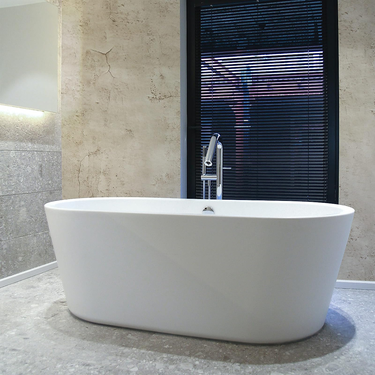 WAPANE Beige Concrete Wallpaper 15.9in X 80in, Cement Contact Paper 3D Matte Textured, Concrete Wall Paper Pull and Stick Self-Adhesive & Removable for Walls Bathroom Garage Living Room