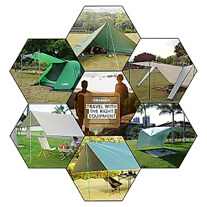 Aluminum Tarp Poles Lightweight Tent Poles Warterproof Sail Shade Pole for Gazebo Backpacking Camping Tarpaulin Awning Canopy Porch Bivvy Adjustable from 76-190cm (Aluminum-74.8"/190cm)