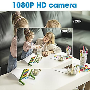 Gellisleft Hidden Camera Clock HD 1080P Wireless WiFi Hidden Nanny Camera with Night Vision and Motion Detection, Loop Recording,App Remote Access Mini Spy Camera for Home Office Security