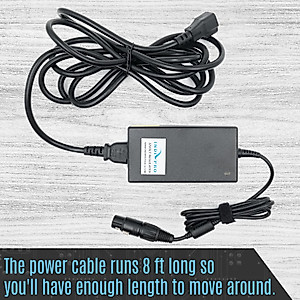 Indipro 12V, 10A AC Power Supply with 4-Pin Neutrix XLR Female Connector | Power Pro Cameras, Lights & Other Devices | Provide Continuous Power | Accepts 100 to 240 VAC Power | 8’ in Length