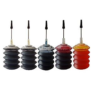ND R@ Refill Ink kit with Syringes for 63 63XL: DeskJet 1112 DeskJet 2130 Envy 4520 OfficeJet 3830 OfficeJet 4650 The Item with ND Logo! (5X30ML)