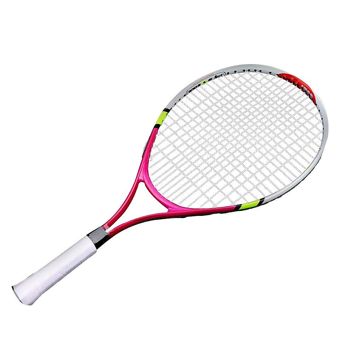 Tennis Racket TOPINCN Super Junior Tennis Training Racquet for Kids Beginners Training Practice - 1 Carrying Bag Included(Rose Red)