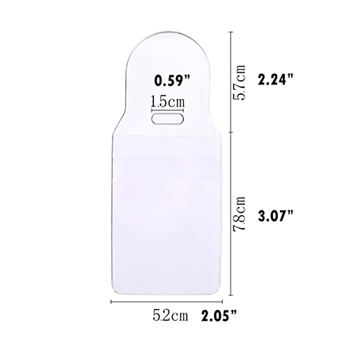 Small USB Flash Drive Holders Resealable Flap Clear Bags Pockets (25 Pack)