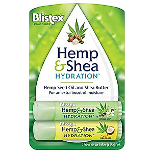 Blistex Hemp & Shea Hydration, 2 count