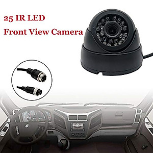 Universel MASO Front View Camera for Car Bus Truck Trailers Caravan Camper Heavy Reverse Black 4 PIN 9V-36V