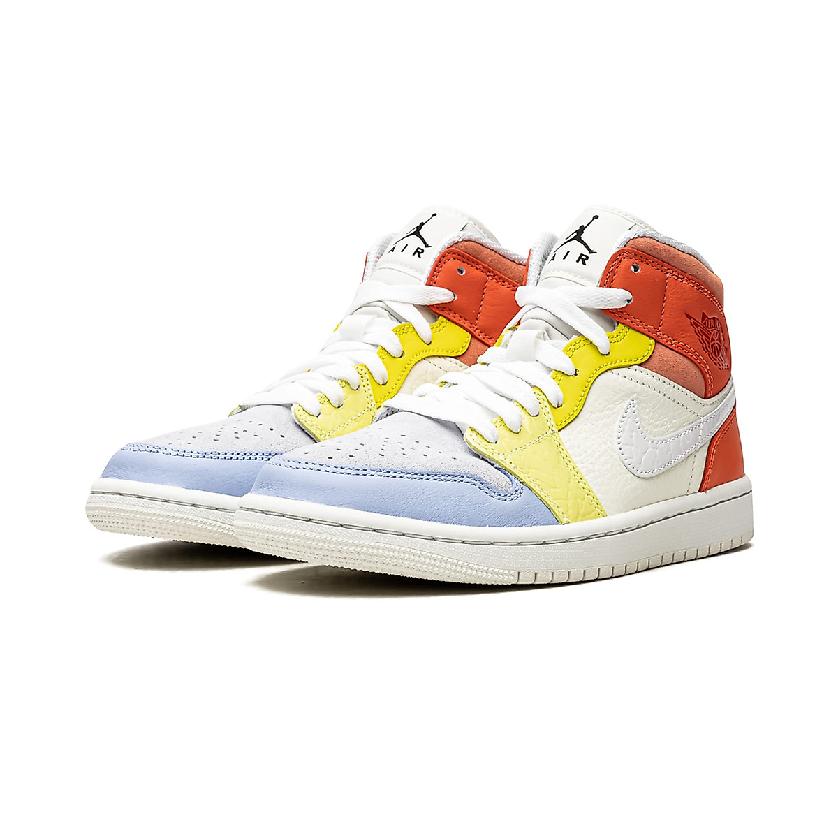 Jordan Nike Women's WMNS Air 1 Mid to My First Coach, Sail/White/Lt Zitron, 6W