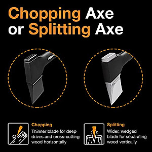 Fiskars 378571-1002 X15 Chopping Axe 23.5", 23.5 Inch, Orange/Black,Yellow/Black