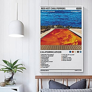 BMXRX Red Hot Chili Peppers Poster Californication Canvas Posters Wall Art Bedroom Office Room Decor Gift DAYOSIX Unframe:12x18inch(30x45cm)