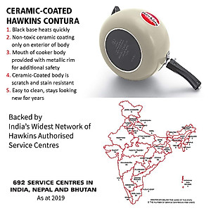 Hawkins Contura Pressure Cooker, 5 L, Apple Green