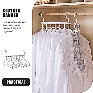 Tofficu Space Saver Hangers Hangers Space Saving Multifunctional Rotatable Plastic Clothes Rack Foldable Clothes Rack for Room Organization Hangers Space Saving